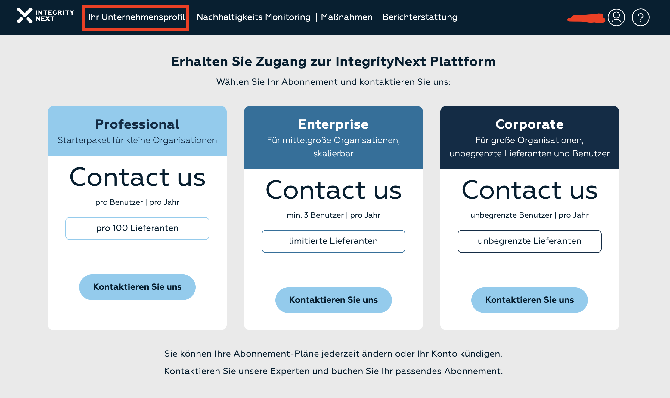 Freetrial – IntegrityNext | Helpdesk